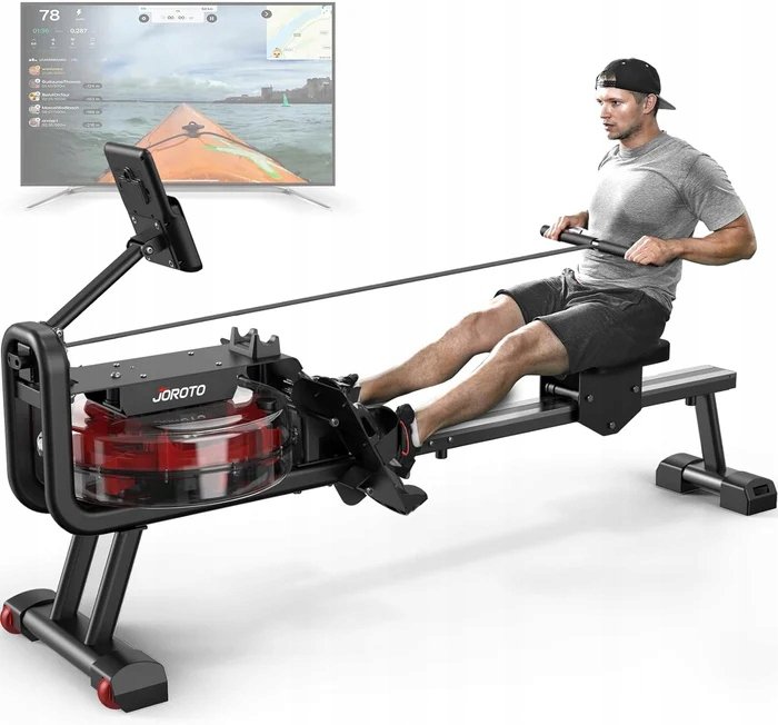 WIOŚLARZ WODNY TRENINGOWY JOROTO 150KG BLUETOOTH water rowing machine ...