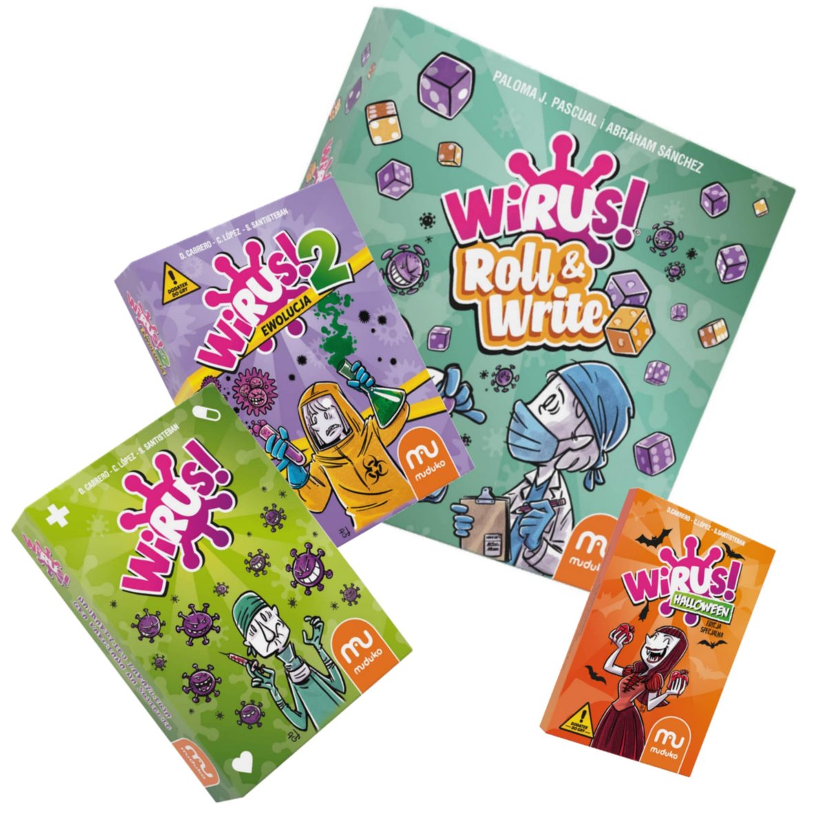 Wirusowy Komplet 4w1 Muduko - Wirus + Wirus 2 + Halloween + Roll | NA ...