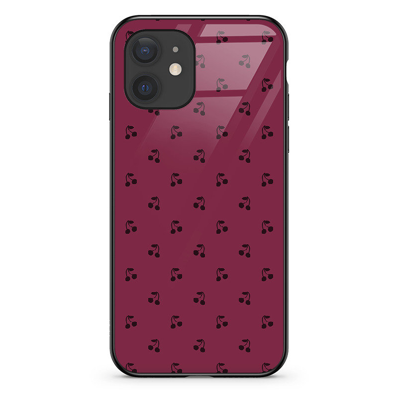 Wisienki tiny plum - iPhone 12 mini Etui szklane [TIF 95A] - PieceofCase | Sklep EMPIK.COM
