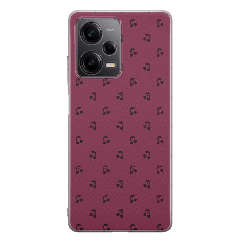 Wisienki tiny plum - Moto G72 Etui silikonowe z nadrukiem [TIF 95A] - PieceofCase | Sklep EMPIK.COM