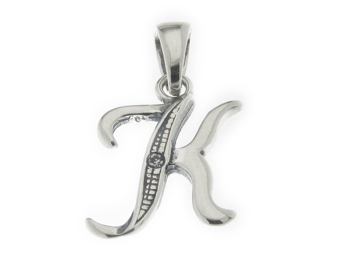 Wisiorek Literka Alfabetu "K" Srebro 925 - Gold Point | Moda Sklep EMPIK.COM