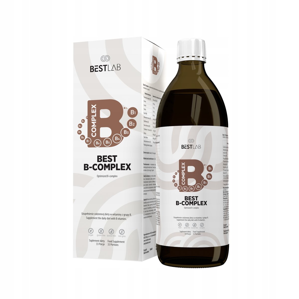 Witamina B Complex Best Lab B-Complex 500Ml Kompleks Methyl W Płynie B6 B12 | Sklep EMPIK.COM