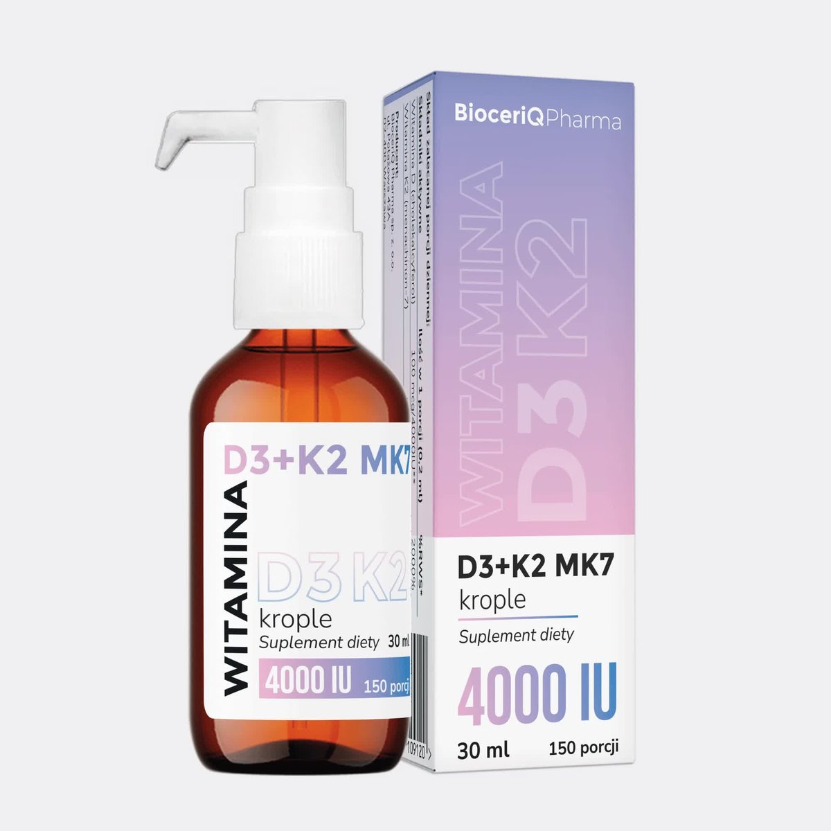 Witamina D3+K2, BioceriQ, suplement diety, 30 ml | Sklep EMPIK.COM
