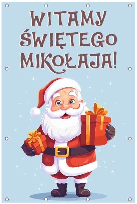 WITAMY ŚWIĘTEGO MIKOŁAJA- BANER DO SZKOŁY I PRZEDSZKOLA 250x150cm ...