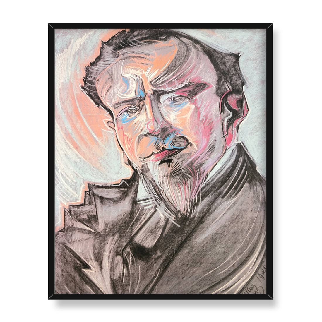 Witkacy Portret Teofila Trzcińskiego 2 40×50 W RAMIE - ANTYKWARIAT ...