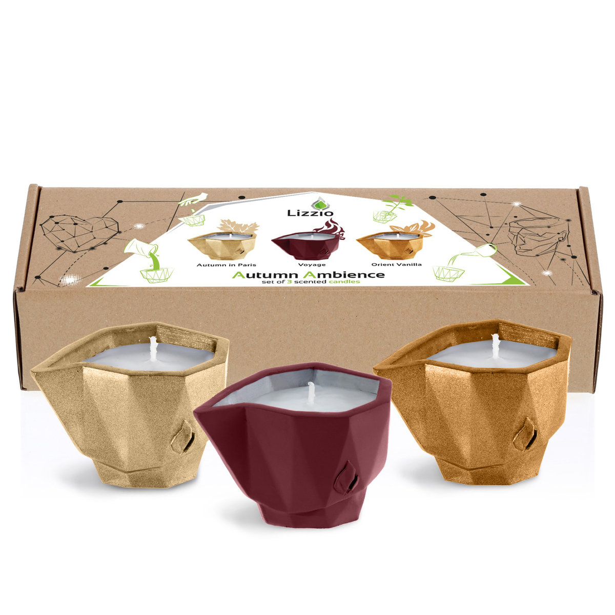 Wkłady do świecy Lizzio Reffill 3-pack Autumn Ambience - Lizzio | Sklep ...