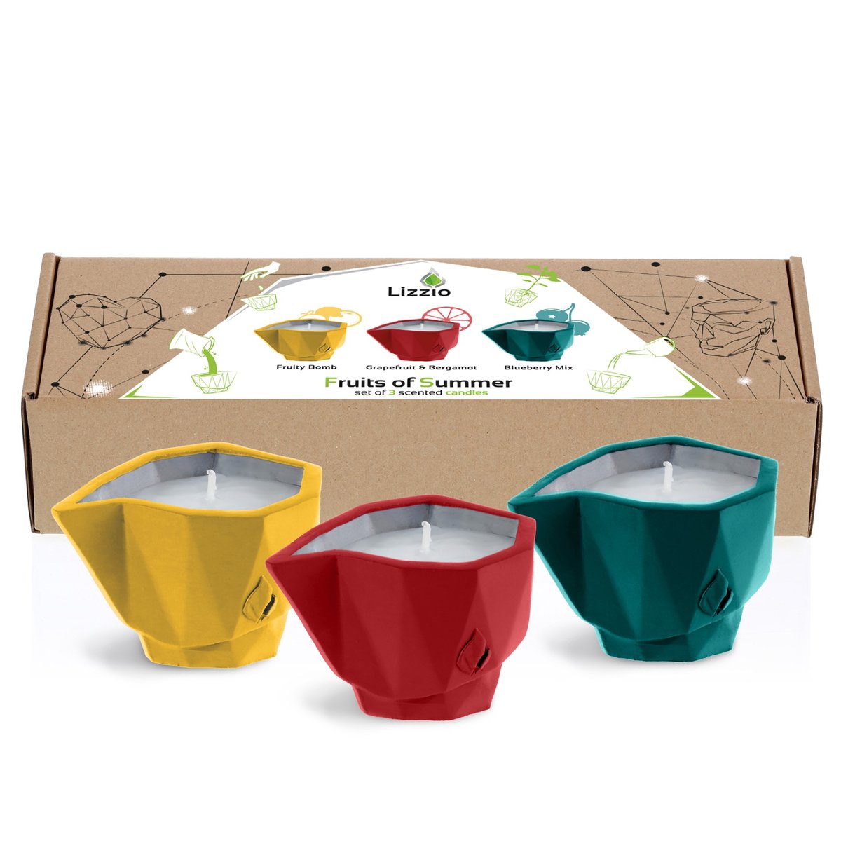 Wkłady do świecy Lizzio Reffill 3-pack Fruits of Śummer - Lizzio ...