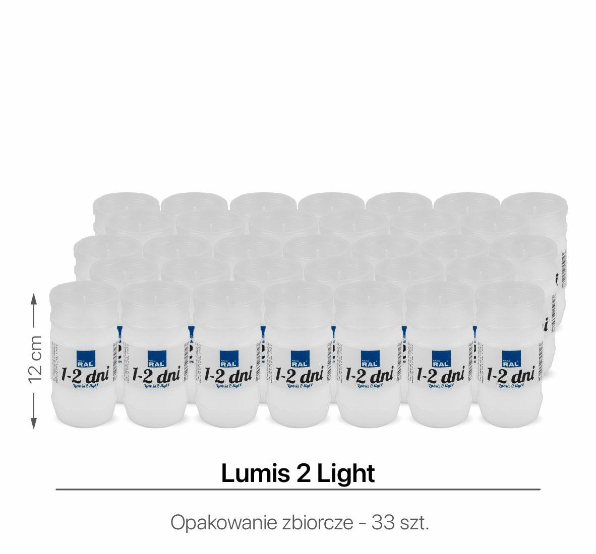 Wkłady do zniczy 12 cm do 2 dni 33 szt. Lumis 2 Light Wkłady do zniczy ...