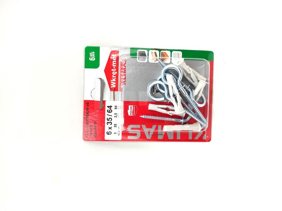 Wkręt-Met Bli Koł.Uniwer.Z Hakiem Pełnym 6X64 Kod:Bruo-06064(X10 ...