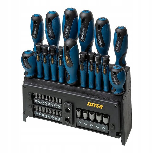 Wkrętak zestaw NITEO Wkrętaki, Zestaw 39 sztuk - Niteo Tools | Sklep EMPIK.COM