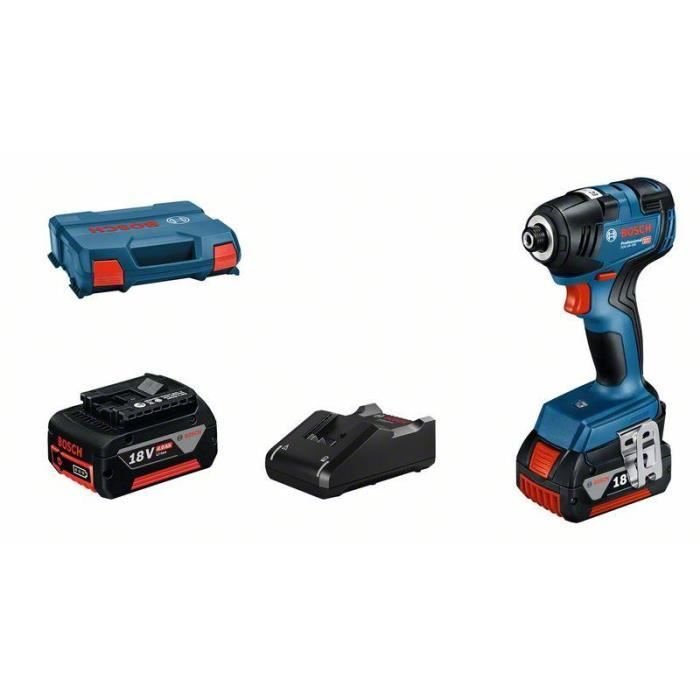 Wkrętarka udarowa BOSCH GDR 18 V-200 C CLICK/GO - 2 X 4,0 Ah z ...