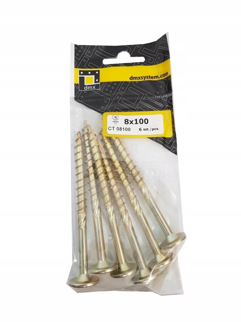 Wkręty ciesielskie do drewna 8x100 mm Torx 6 szt. - DOMAX | Sklep EMPIK.COM