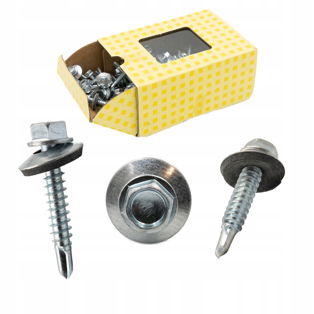 Wkręty samowiercące blachowkręt 5,5 x 25mm z EPDM - 200 szt. PGB - PGB | Sklep EMPIK.COM