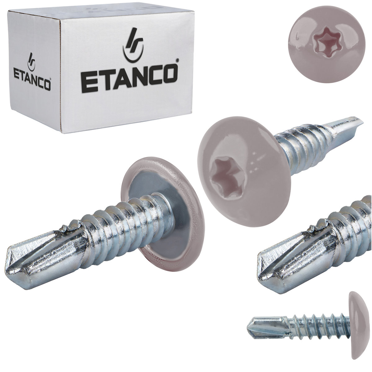 Wkręty samowiercące Etanco GT3 PH 4,8x19 mm RAL 9007 500szt - Inna ...