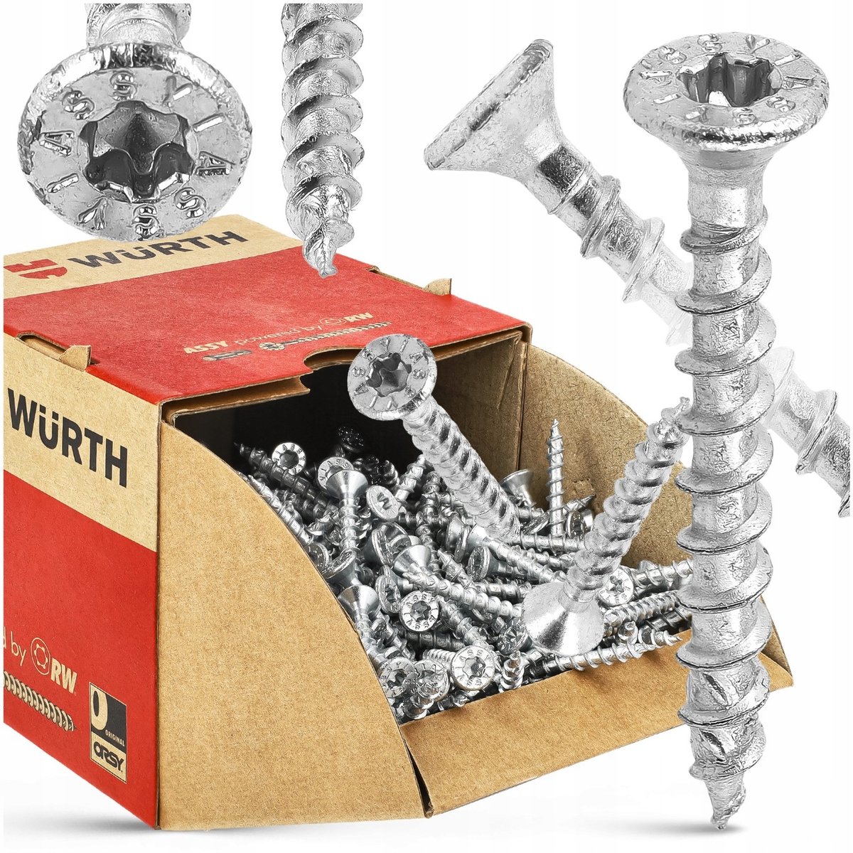 Wkręty Wkręt Meblowy Do Zawiasów Drewna Płyt 3,5x16 Wurth ASSY 4CS 1000 ...