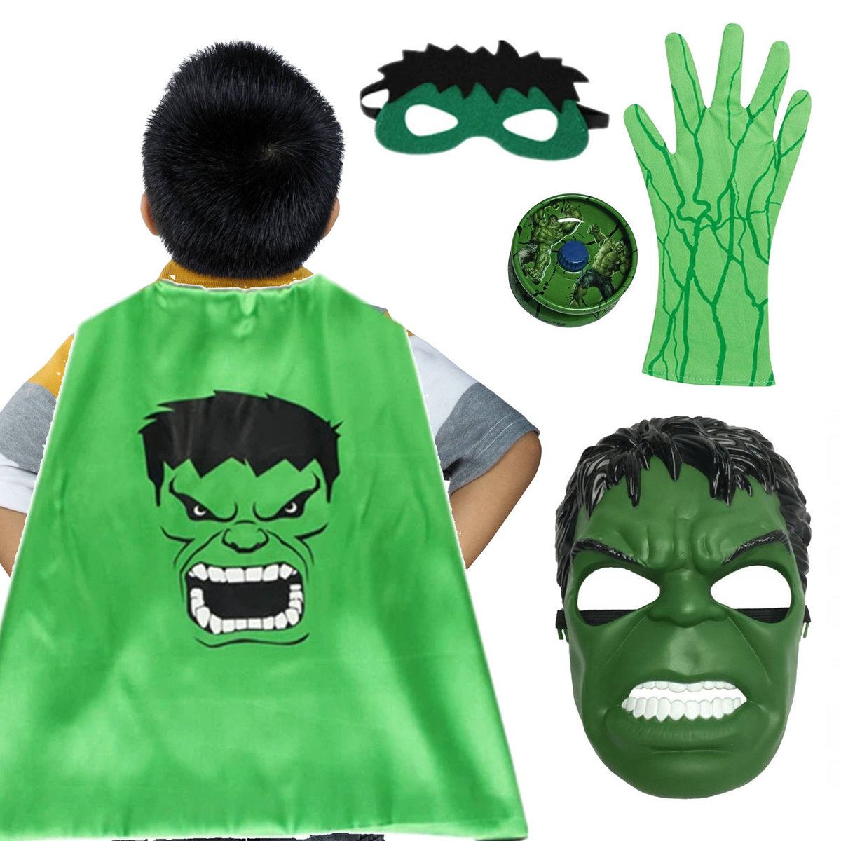 WKS, HULK Kostium Dla Dzieci 4w1 Peleryna Z Maską - WKS | Przyjęcia i ...