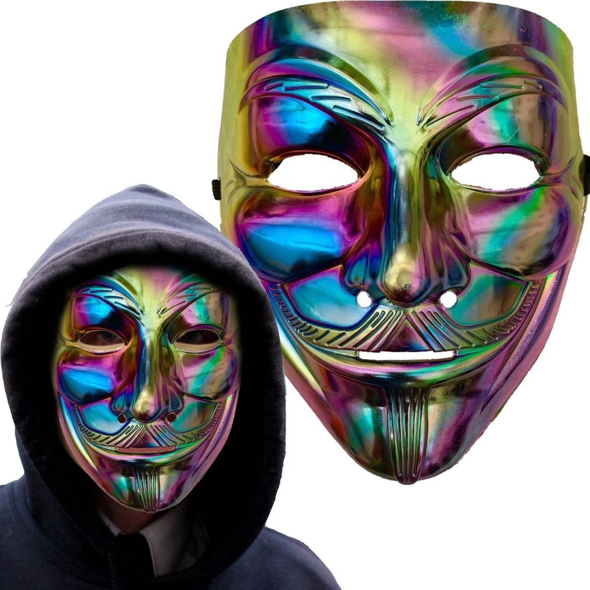 WKS, Maska Anonymous, V jak Vendetta - metaliczna - WKS | Przyjęcia i ...