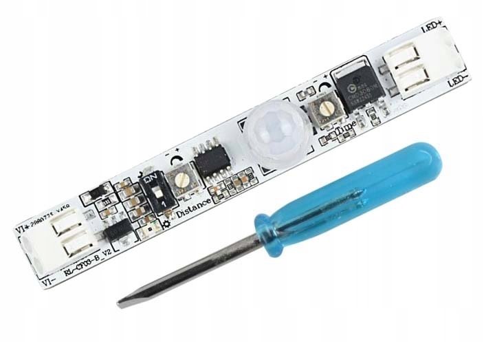 Włącznik na ruch 12V-24V PIR regulacja do profili taśm LED bez ...