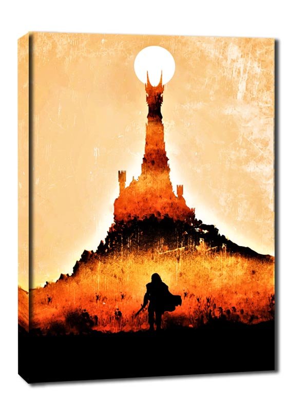 Władca Pierścieni Vintage Poster v3 - obraz na płótnie 90x120 cm ...