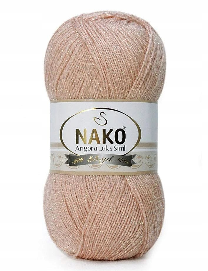 Włóczka ANGORA LUKS SIMLI 100g kolor 10722 /róż pudrowy - Nako | Sklep ...