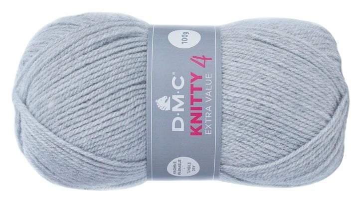 WŁÓCZKA DMC KNITTY 4 KOL.814 / JASNY POPIELATY - DMC | Sklep EMPIK.COM