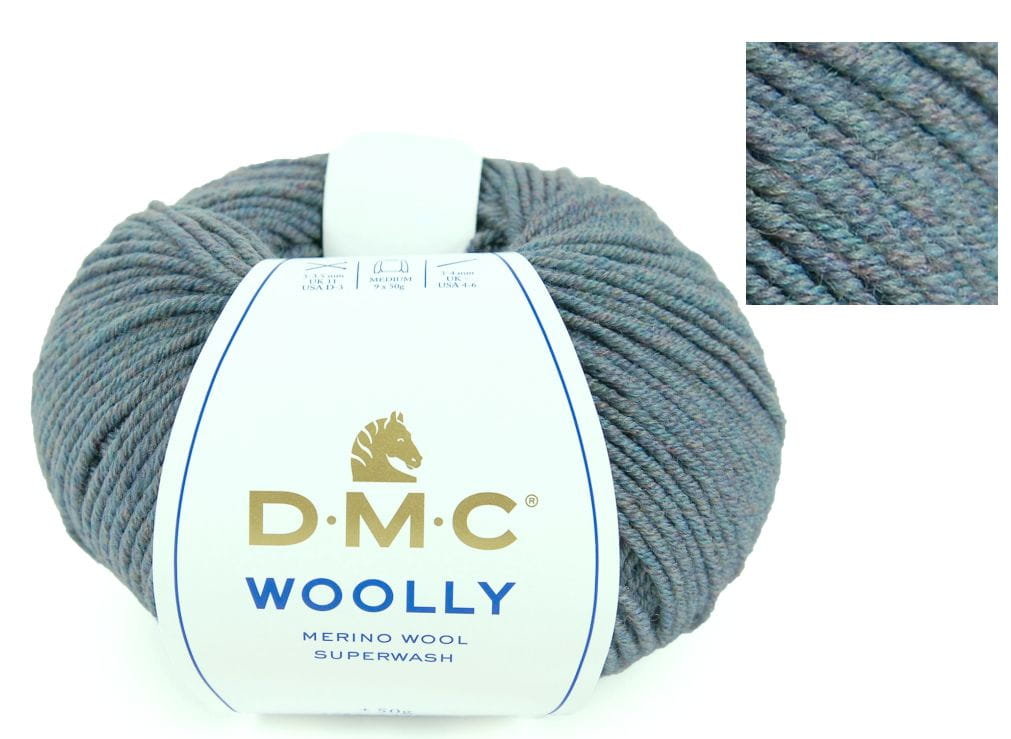 Włóczka DMC Woolly 100% wełna merino kol.777 stalowy wielokolor - Inna ...
