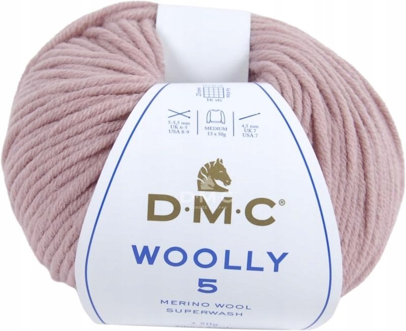 Włóczka DMC WOOLLY 5 kol. 40 / blady brudny róż - DMC | Sklep EMPIK.COM
