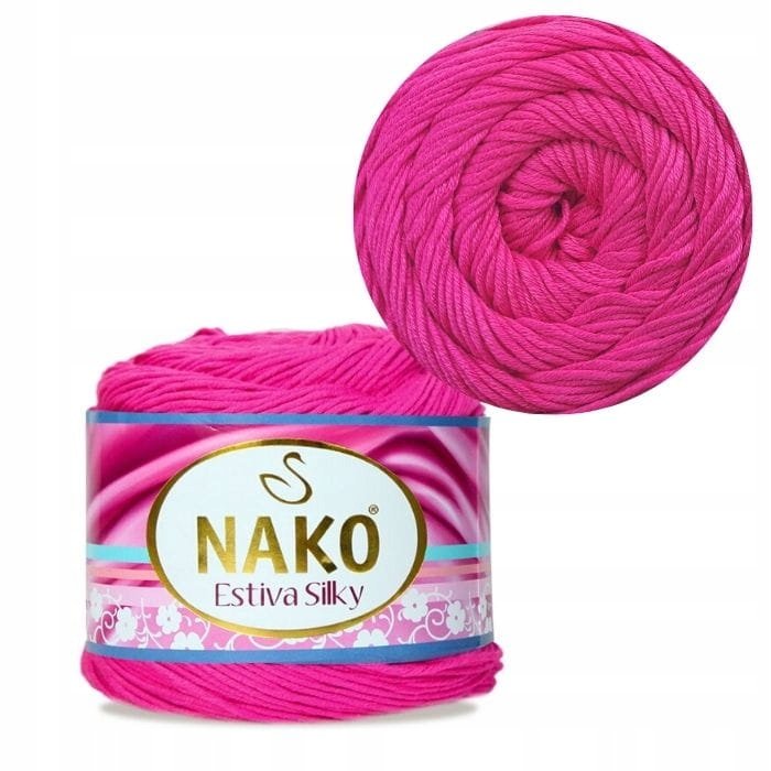 Włóczka Nako Estiva Silky kol. 12927 różowy - Nako | Sklep EMPIK.COM