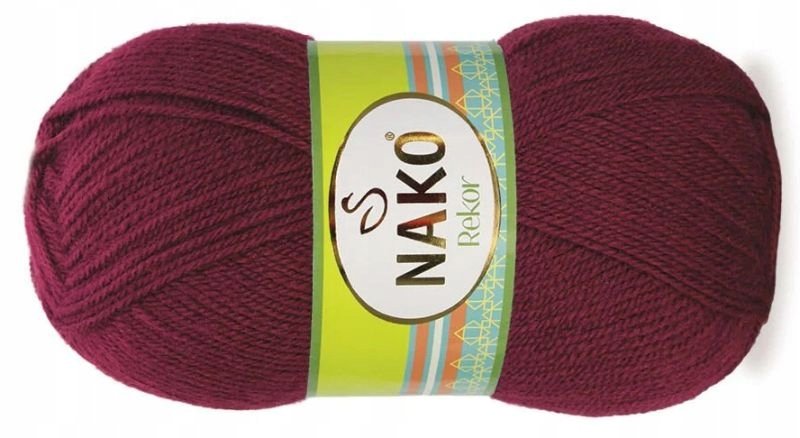 Włóczka Nako Rekor kol. 1001 ciemny róż - Nako | Sklep EMPIK.COM