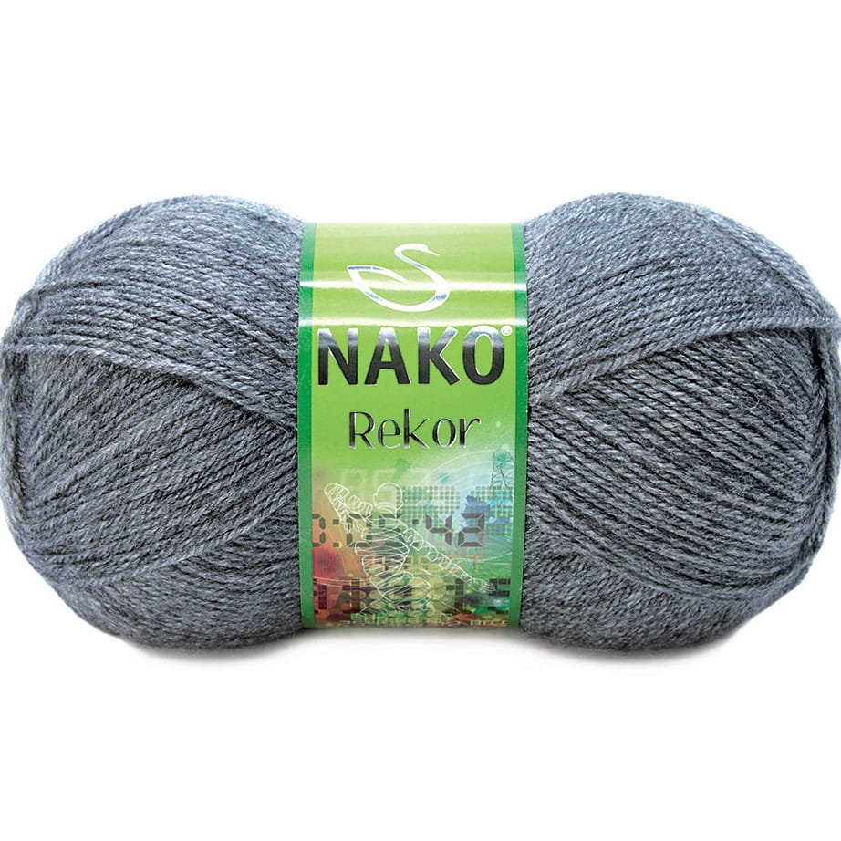 Włóczka Nako Rekor Kol. 194 Szary - Inna marka | Sklep EMPIK.COM