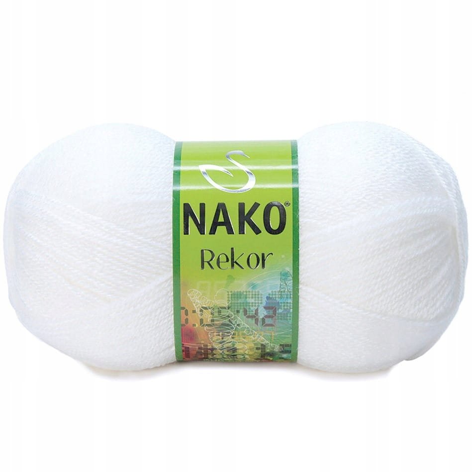 Włóczka Nako Rekor kol. 208 biały - Nako | Sklep EMPIK.COM
