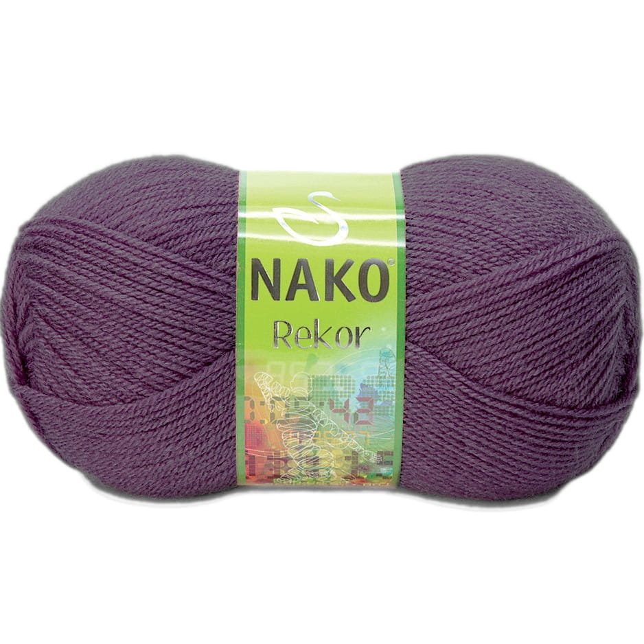 Włóczka Nako Rekor Kol. 6684 Ciemny Fiołkowy - Inna marka | Sklep EMPIK.COM