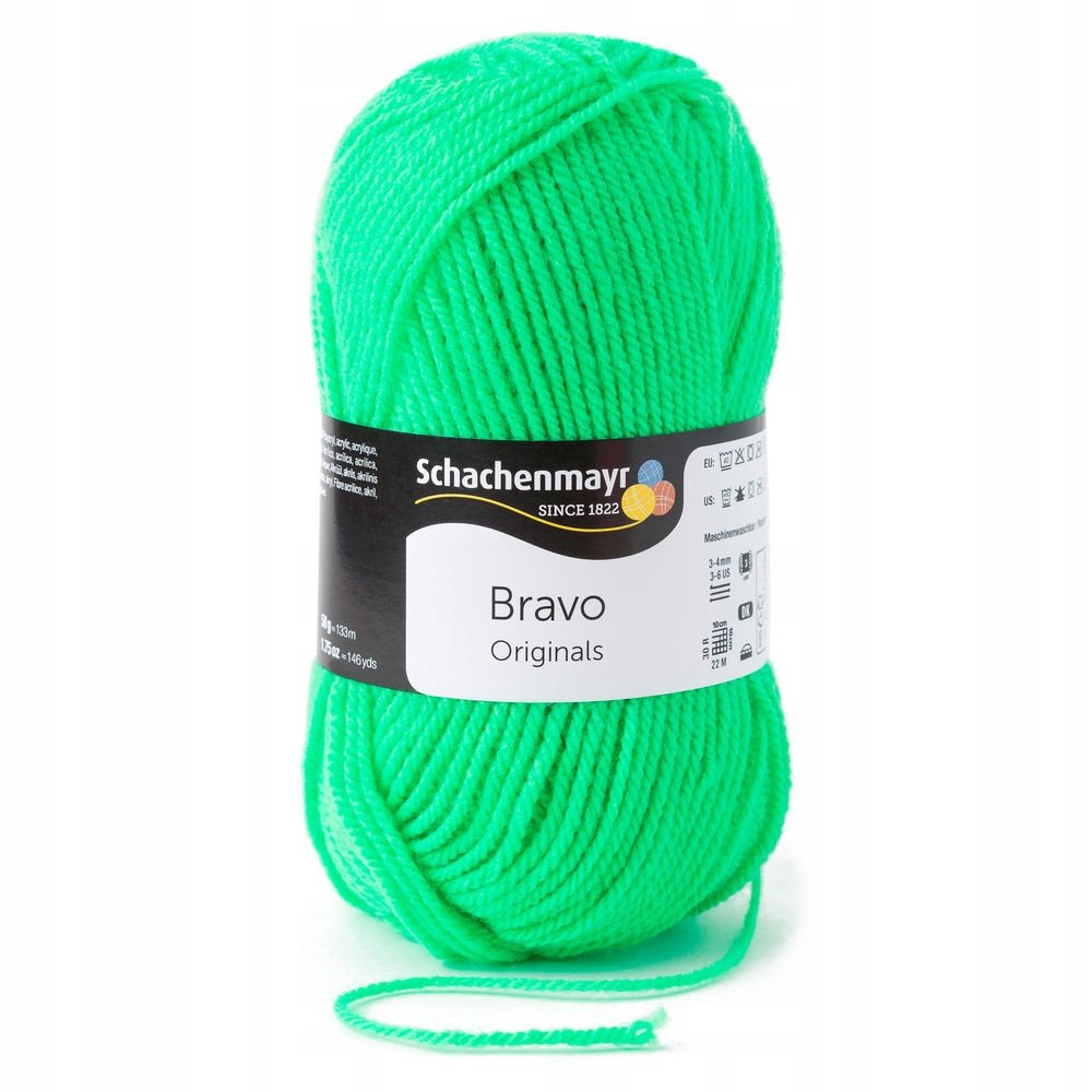 Włóczka Schachenmayr Bravo neon zielony 8233 - Schachenmayr | Sklep ...