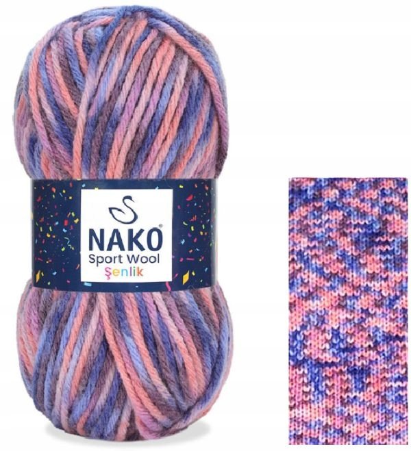 włóczka SPORT WOOL SENLIK kolor 87742 - Nako | Sklep EMPIK.COM