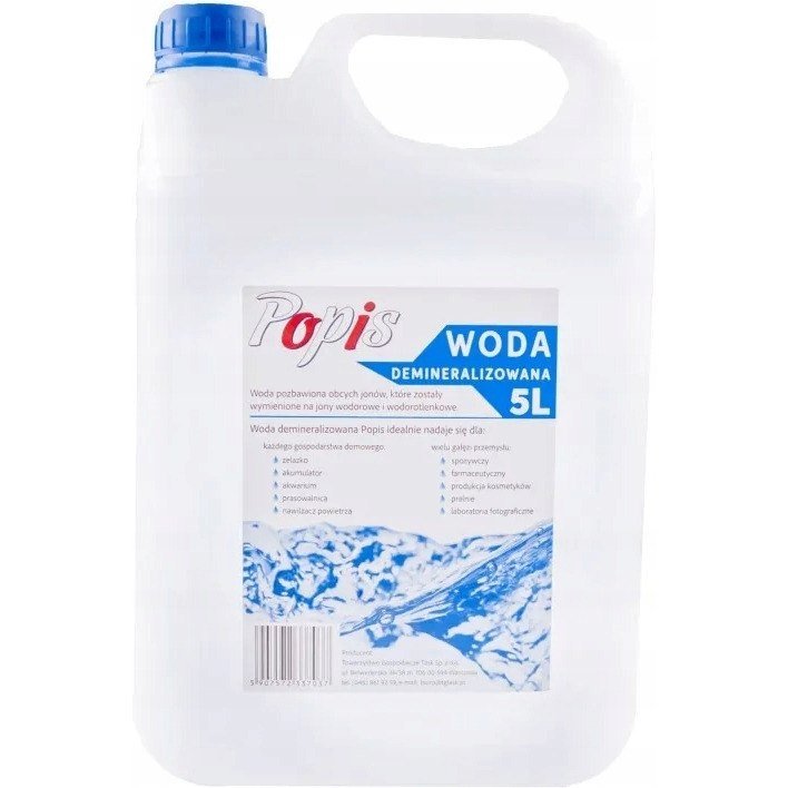 Woda Demineralizowana Popis 5L - POPIS | Motoryzacja EMPIK