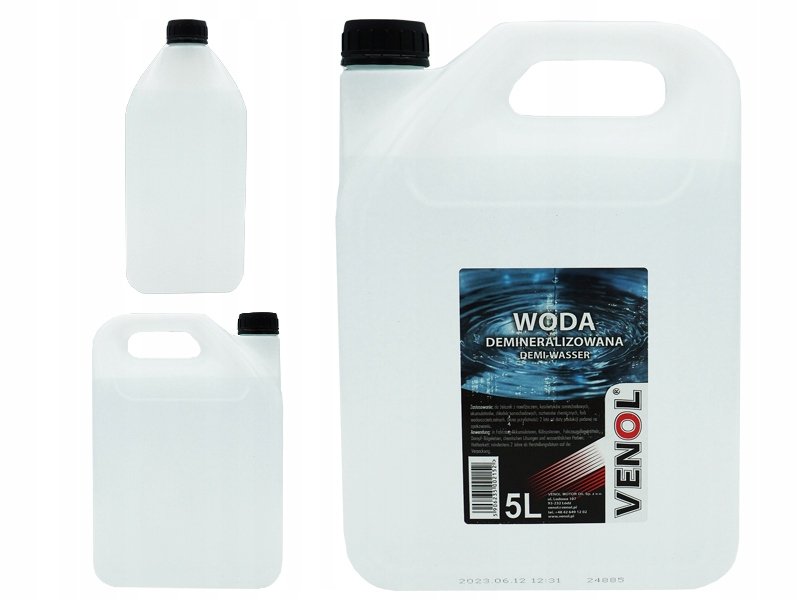 Woda Destylowana Demineralizowana 5L Venol - Inna marka | Motoryzacja EMPIK