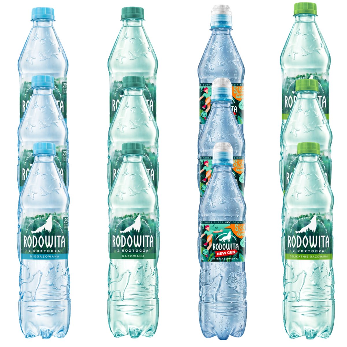 Woda mineralna RODOWITA z Roztocza MIX 12x 0,6 l - Rodowita z Roztocza ...