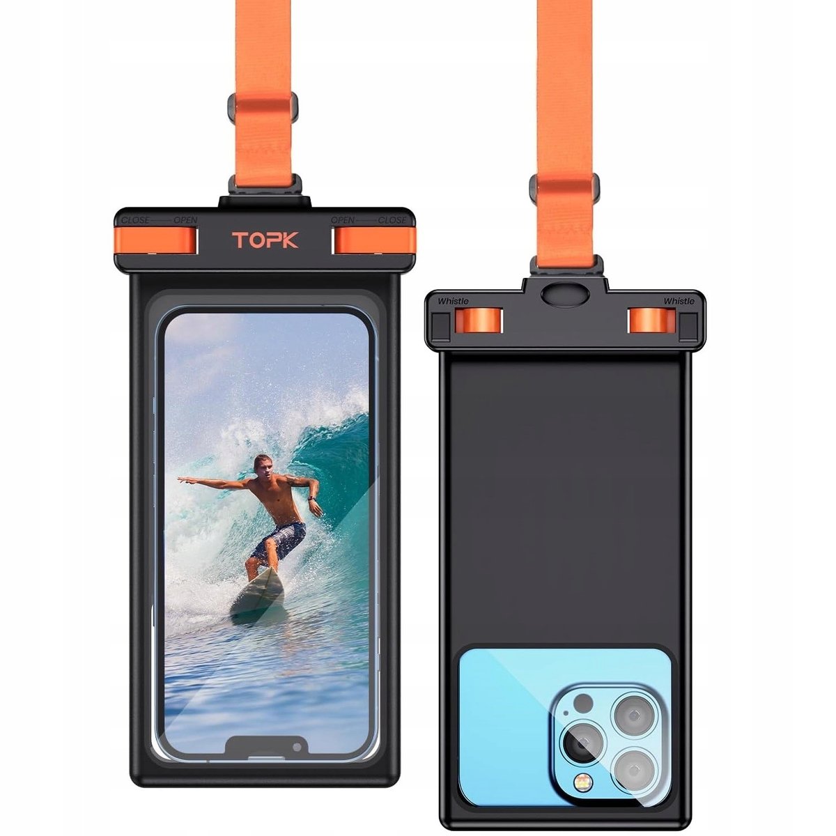 Wodoodporne etui IPX8 case wodoszczelny pokrowiec na telefon smartfon TOPK - Topk | Sklep EMPIK.COM