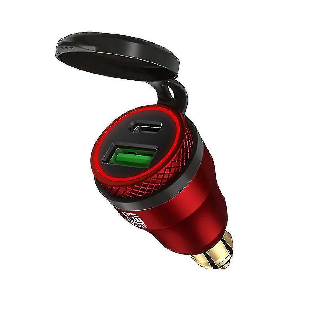 Wodoodporny motocykl 12V 24V QC3.0 USB typu C PD szybka ładowarka ...