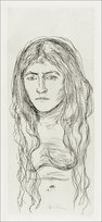 Woman with Long Hair (1896), Edvard Munch - plakat / AAALOE - Inna ...