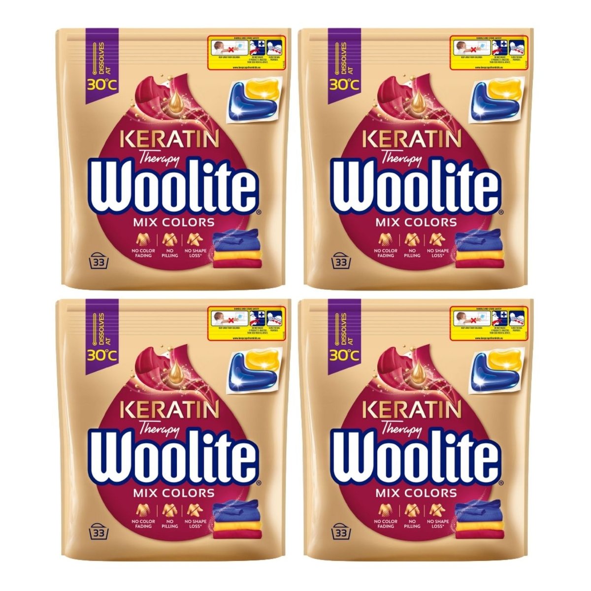 Woolite Mix Colors Zestaw Kapsułki Do Prania 4X 33Szt - Woolite | Sklep ...