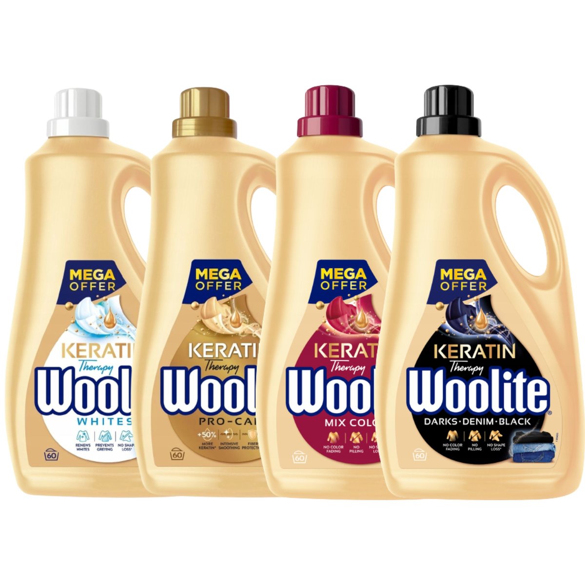 Woolite Zestaw Pro White Dark Color Płyn Prania 4X 3,6L - Woolite ...