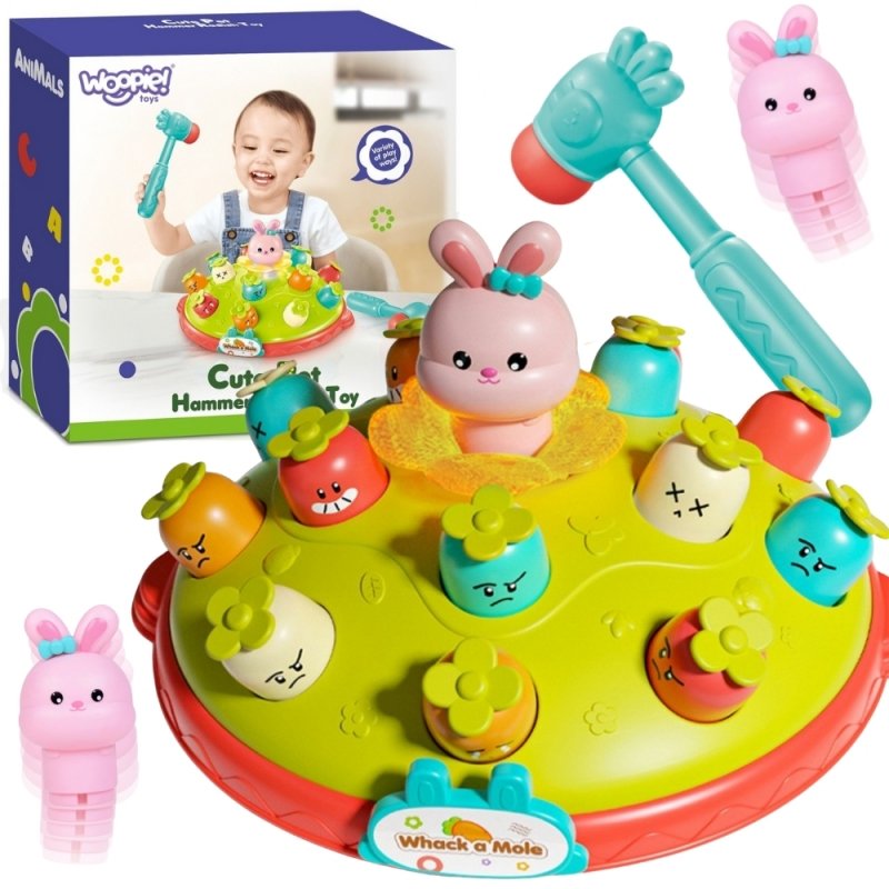 WOOPIE BABY INTERAKTYWNA GRA ZRĘCZNOŚCIOWA WBIJ MARCHEWKE EDUKACYJNA ...