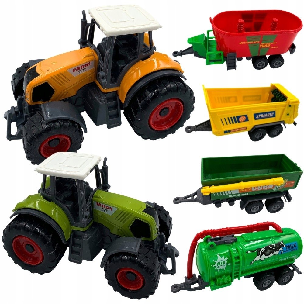 WOOPIE Zestaw Mini Farmera Traktory z Przyczepami - Woopie | Sklep ...
