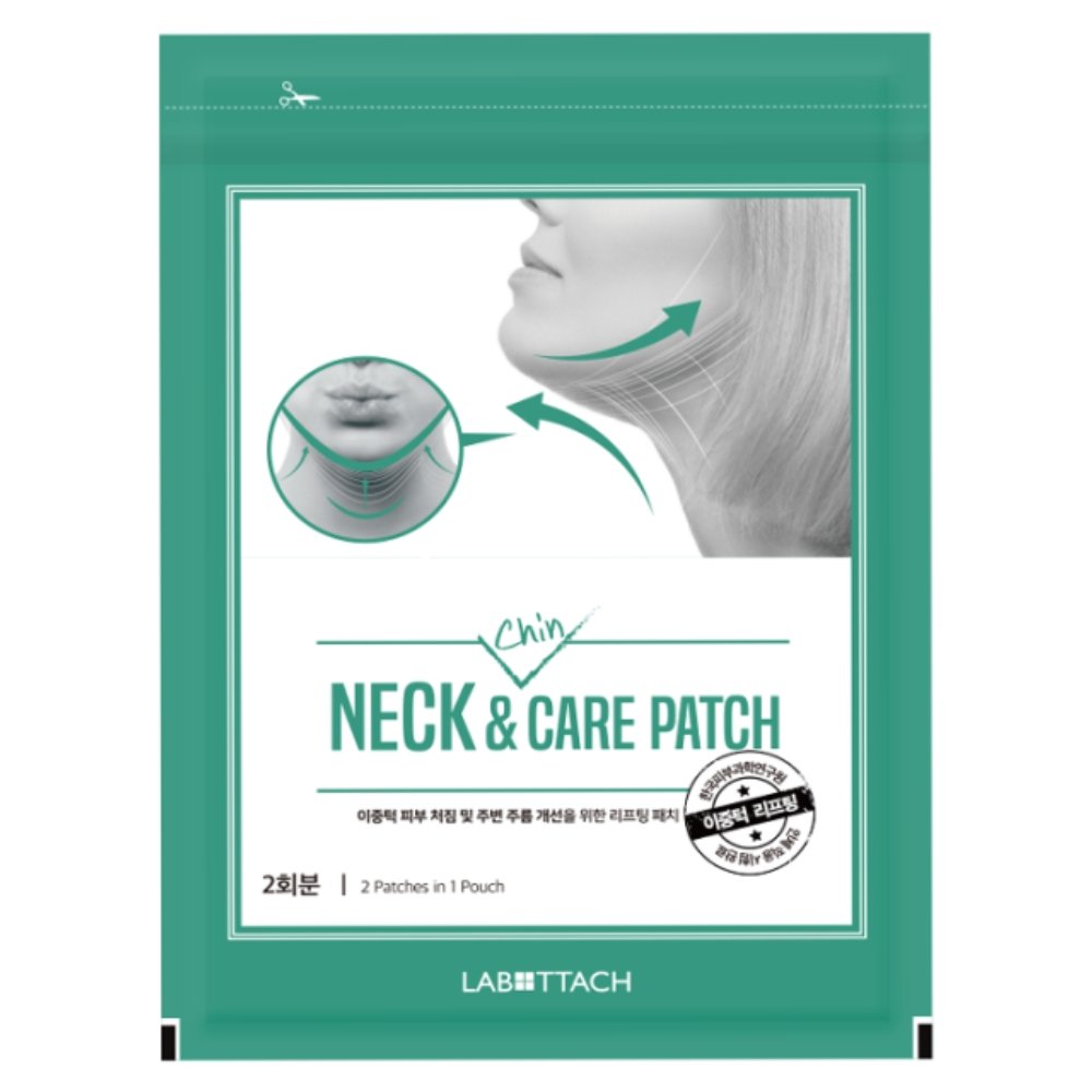 Wooshin Labottach Neck & chin care patch – Hydrożelowa maseczka z kolagenem do pielęgnacja szyi ...