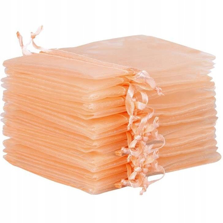 Woreczki Z Organzy Ściągane Ecru, 24Szt, 10X15Cm So-30-01 Aliga - ALIGA ...