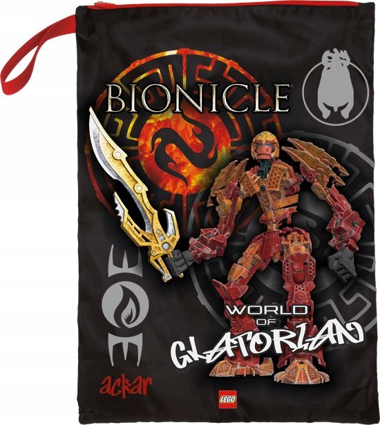 Worek Na Buty Lego Bionicle Glatorian Ackar Czarny Z Nadrukiem Na Wf I ...