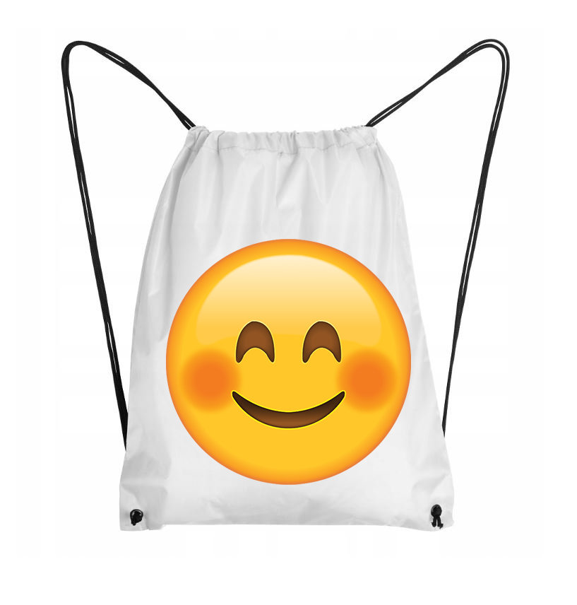 WOREK SZKOLNY PLECAK SPORTOWY Emotka Emoji + IMIĘ - Atram | Moda Sklep ...