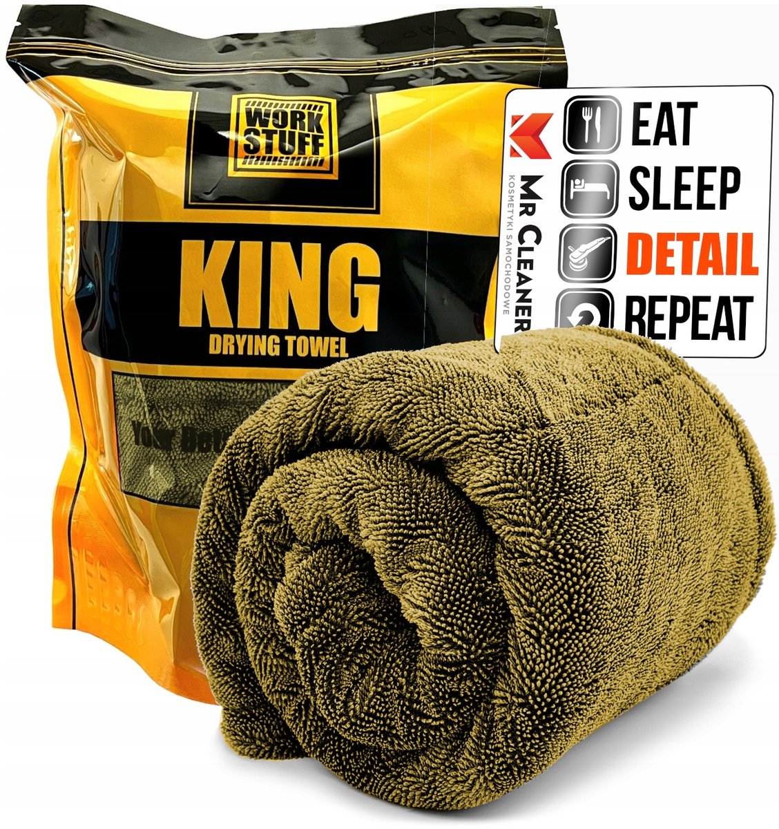 WORK STUFF KING CHŁONNY I BEZPIECZNY DLA LAKIERU RĘCZNIK DO OSUSZANIA ...
