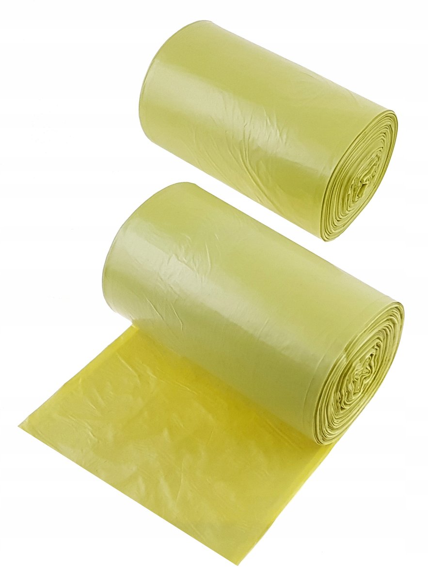 Worki do segregacji 60L PLASTIK żółte 50 szt. (1 rolka) - e-pack | Sklep EMPIK.COM